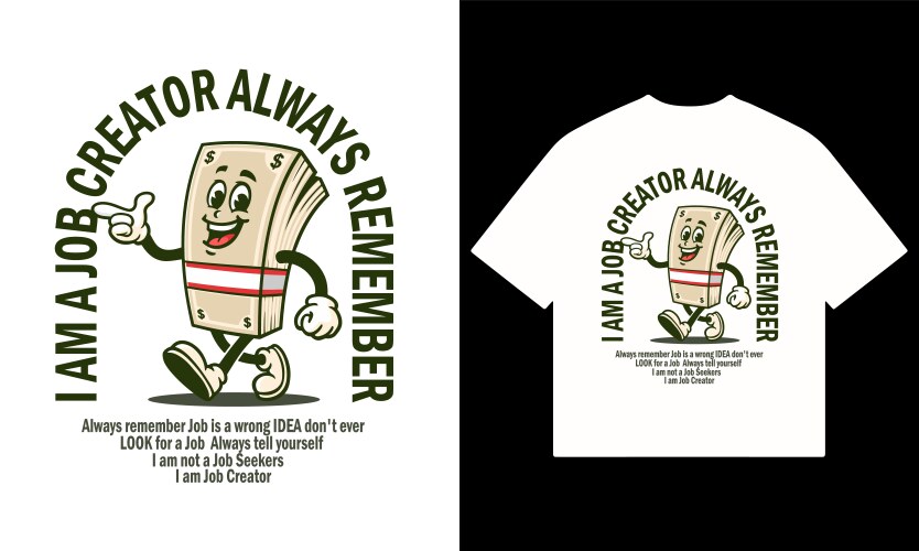 Retro cartoon t shirt design collection Royalty Free Vector