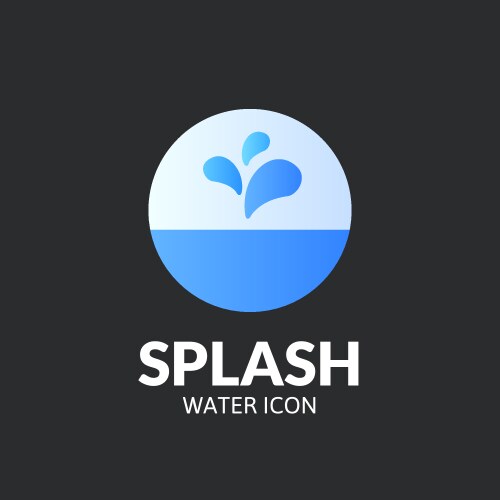 Water splash Royalty Free Vector Image - VectorStock