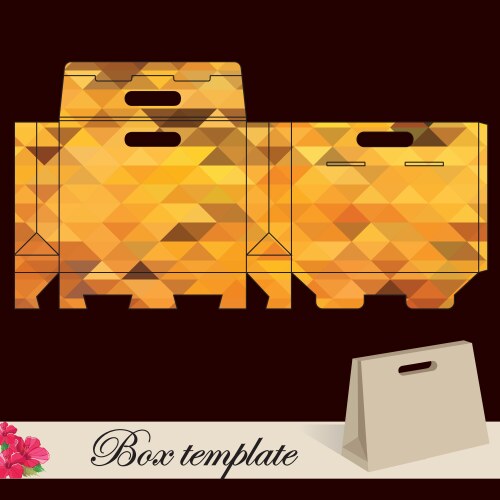 Gift box template Royalty Free Vector Image - VectorStock
