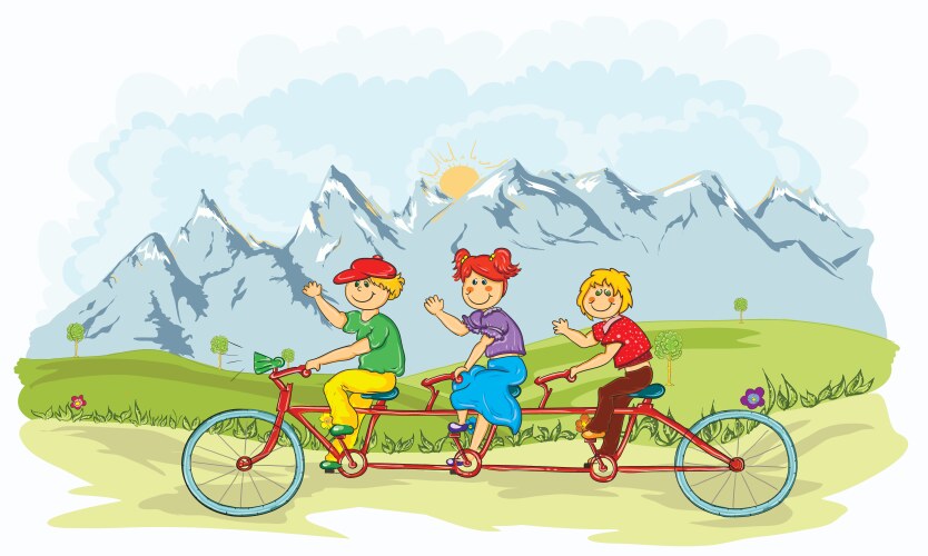 Ladybug on bike Royalty Free Vector Image - VectorStock