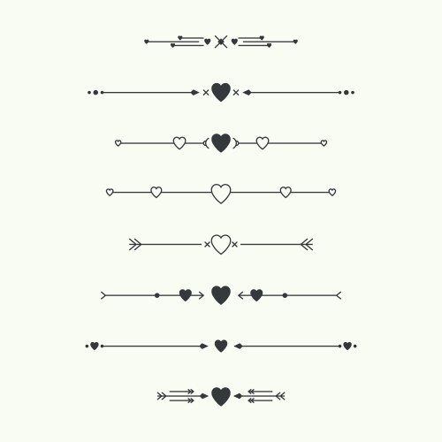 Minimalist y2k dividers trendy abstract border Vector Image