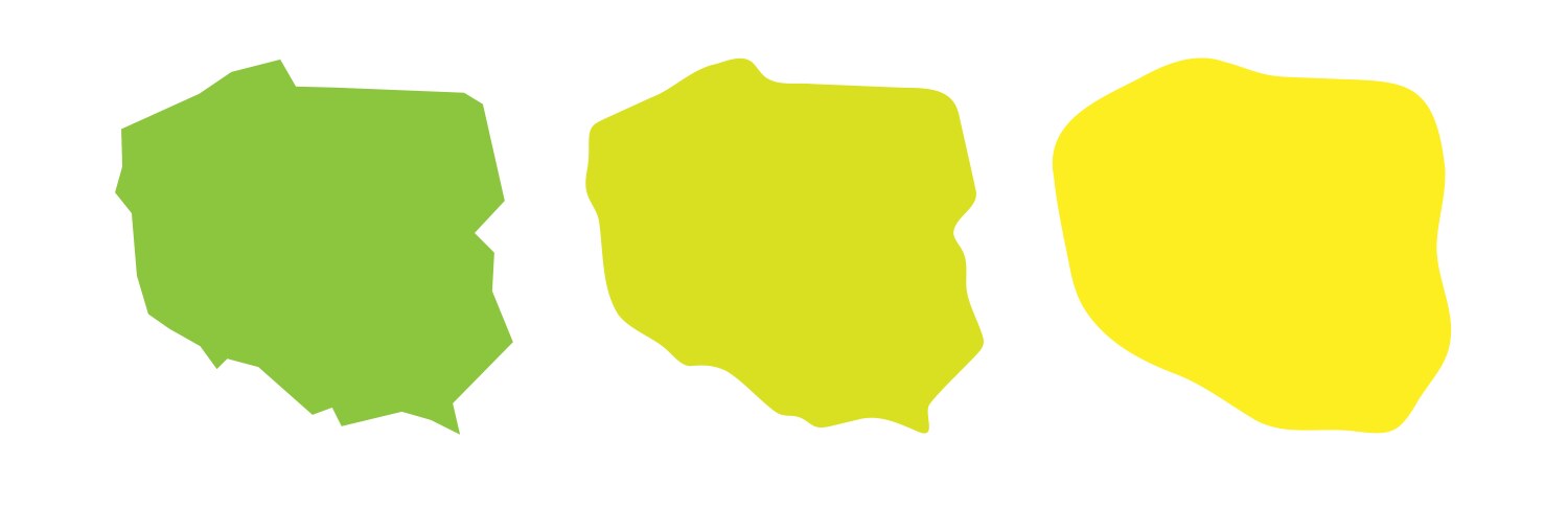 Poland simplified map Royalty Free Vector Image