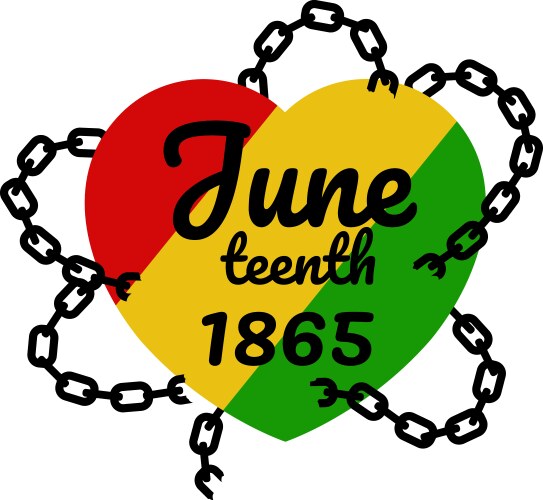 Juneteenth freedom day coloring page for kids Vector Image