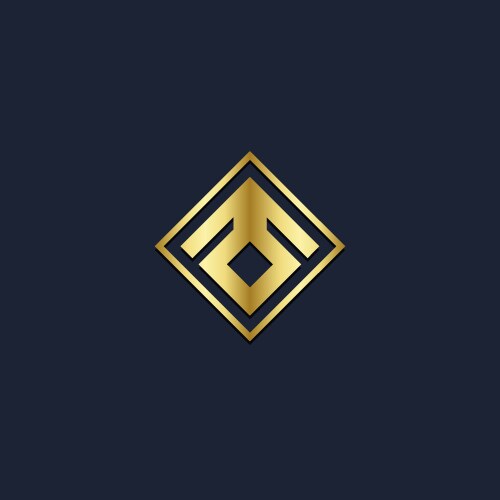 Polygon company logo Royalty Free Vector Image