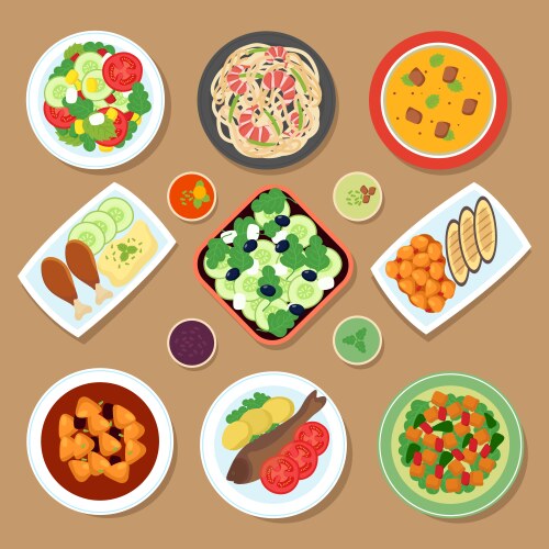 Cartoon Food Plate Vector Images (over 36,000)