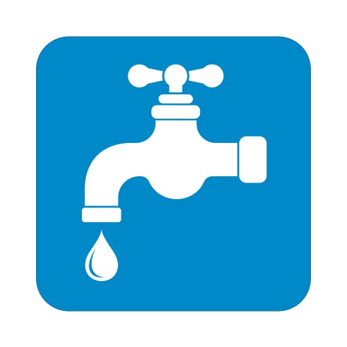 Hands under falling water out tap man washes Vector Image