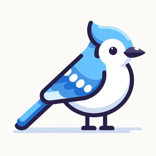 Blue jay icon Royalty Free Vector Image - VectorStock