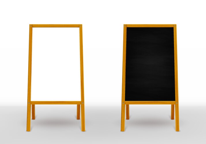 Chalkboard menu cartoon style Royalty Free Vector Image