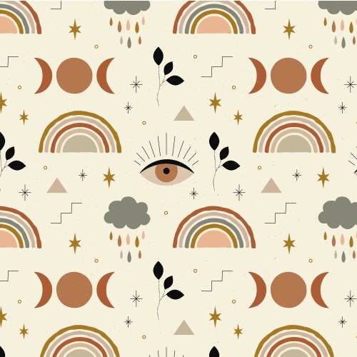 Hand drawn boho pattern design Royalty Free Vector Image