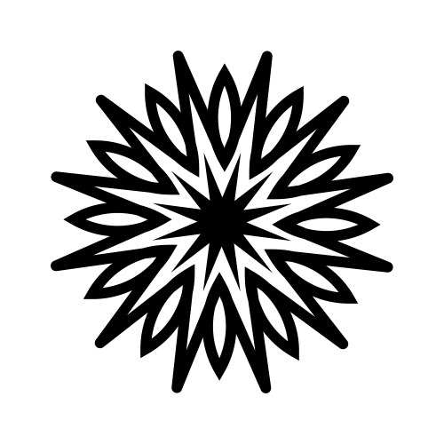 Pattern flower petals Royalty Free Vector Image