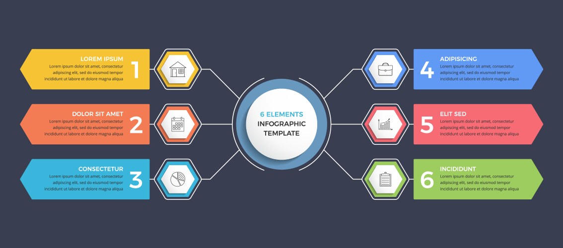 Kpi or key performance indicator infographic Vector Image