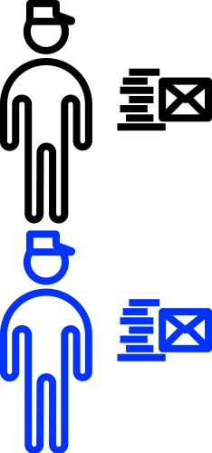 Cap Outline Postman Vector Images (98)