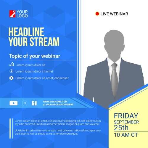 Webinar Invite Vector Images (over 1,100)