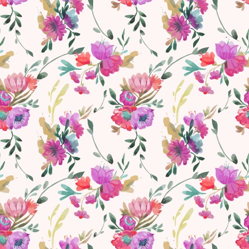 Simple flower pattern Royalty Free Vector Image