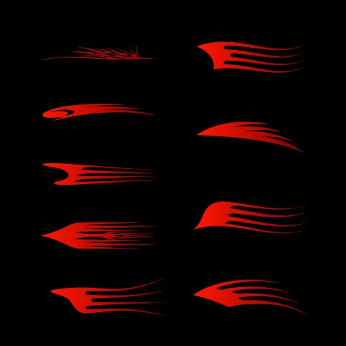 Car motorcycle racing vehicle graphics vinyls Vector Image