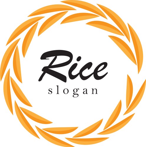 Traditional farmer holding rice paddy plant Vector Image