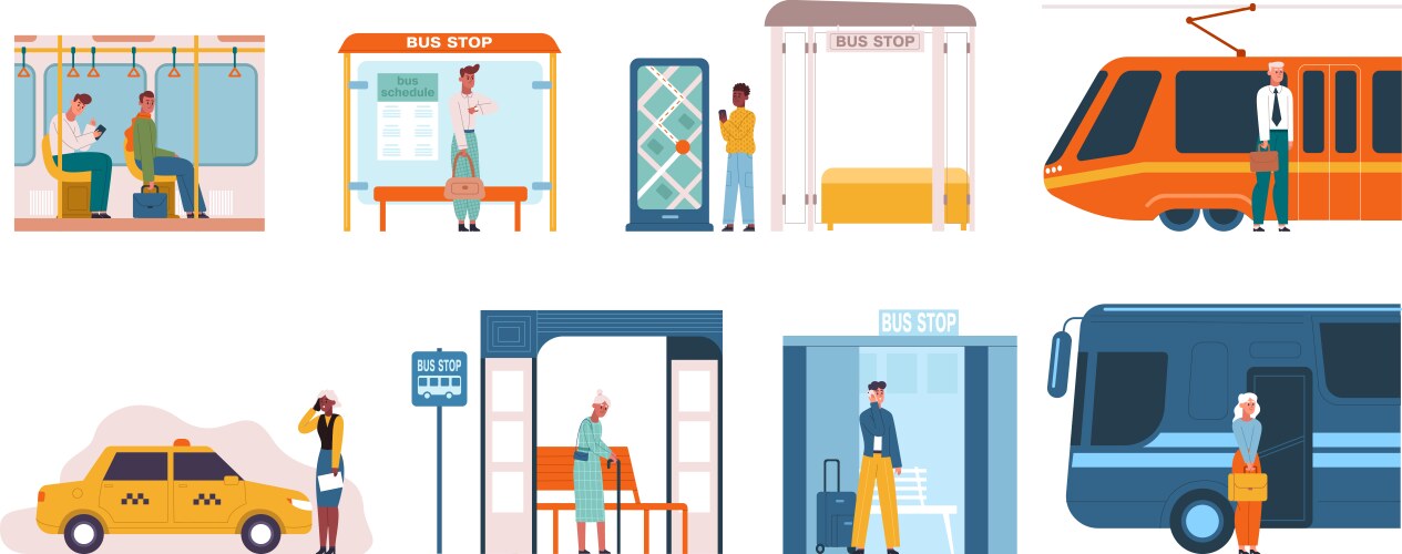 Bus Station Cartoon Vector Images (over 2,000)