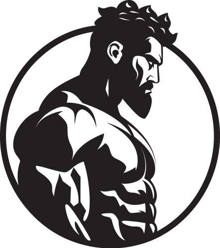 Mightygrip warrior emblem strengthforge heroic Vector Image