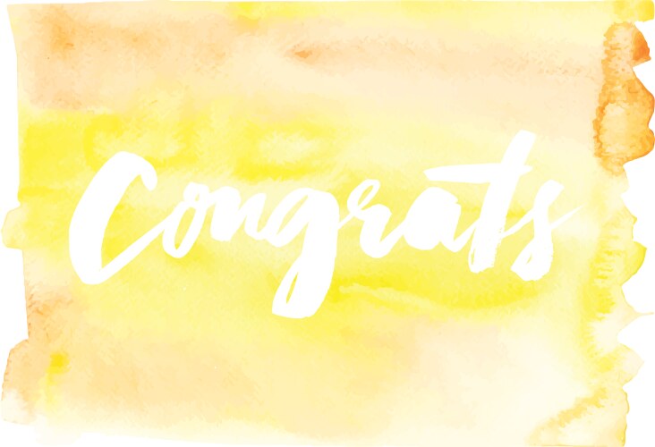 Congratulations design template background Vector Image