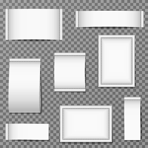 Thirty blank labels Royalty Free Vector Image - VectorStock