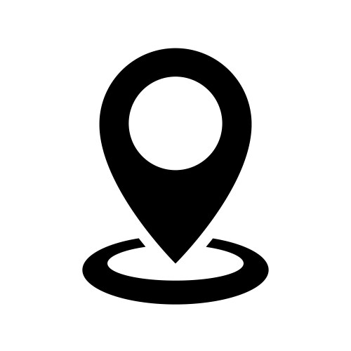 Location simple icon design Royalty Free Vector Image