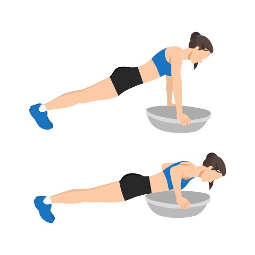 Woman doing cable rope tricep pull down Royalty Free Vector