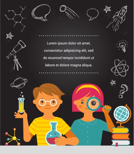 Creative school admission banner design Royalty Free Vector