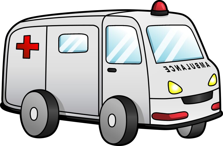 Police car cartoon colored clipart Royalty Free Vector Image