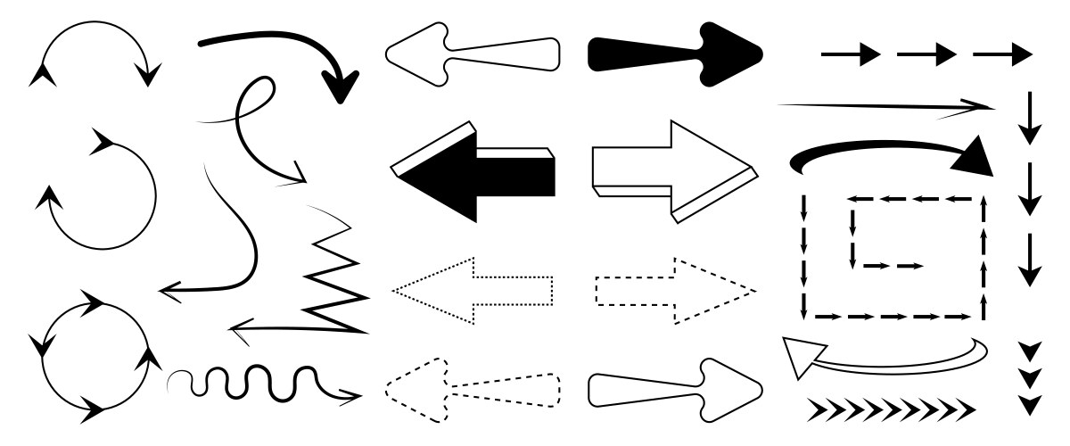 Elements for annotations highlighting Royalty Free Vector