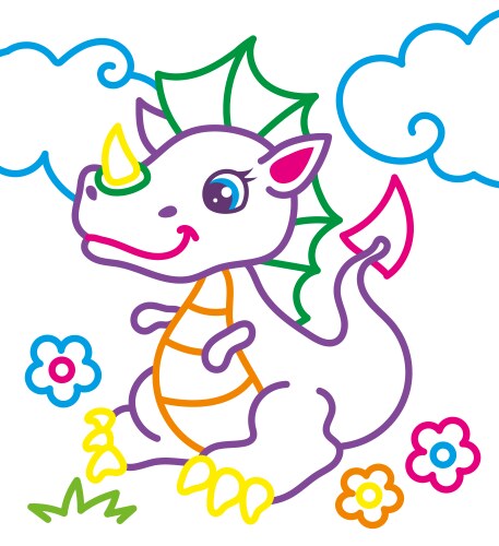Easter bunny coloring page Royalty Free Vector Image