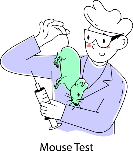 Mouse test Royalty Free Vector Image - VectorStock