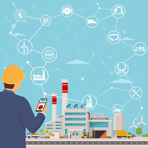 Engineer icon outline Royalty Free Vector Image