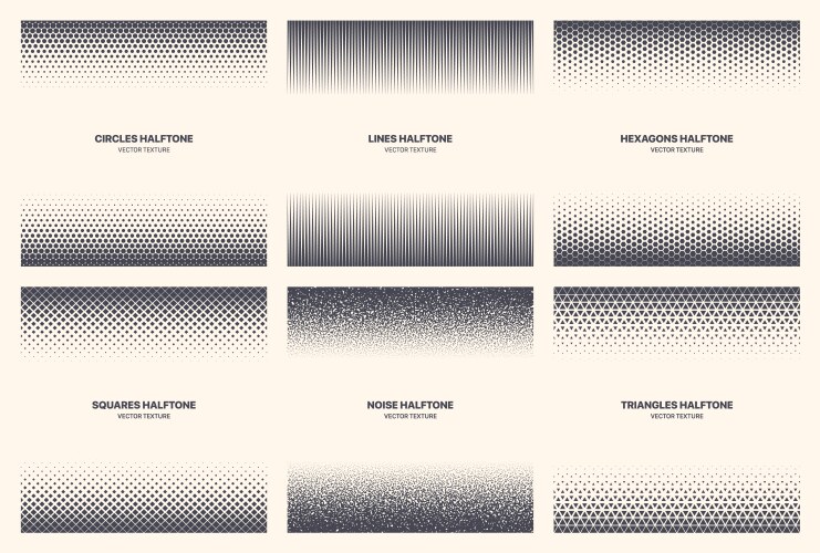 Halftone seamless pattern Royalty Free Vector Image