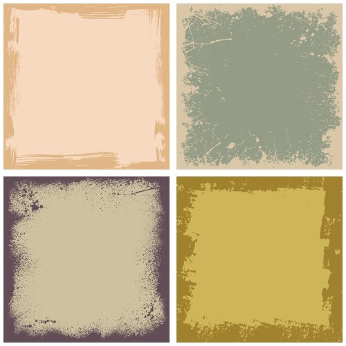 Grunge brush frames abstract texture overlay Vector Image