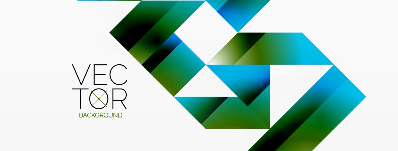 Geometric purity on white - lines squares Vector Image