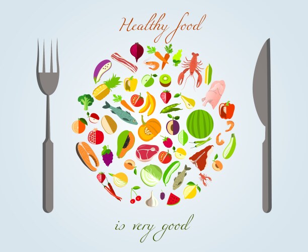 Healthy Food Vector Images (over 1 million)