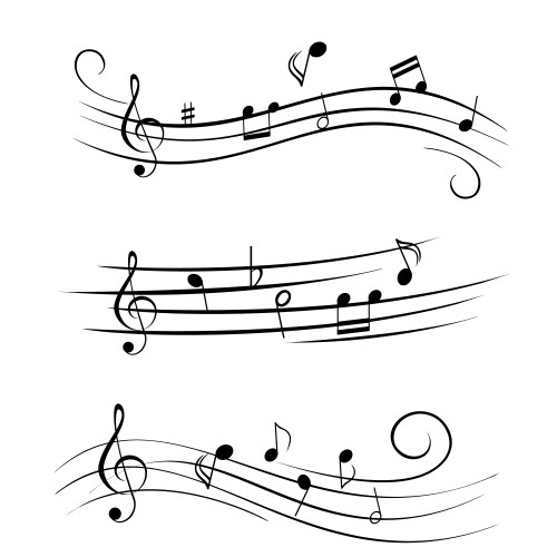 Music notes Royalty Free Vector Image - VectorStock
