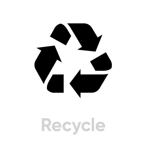 Multicolor recycling logo icon Royalty Free Vector Image