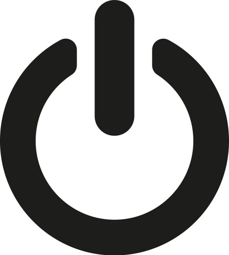 Power sign icon switch on symbol Royalty Free Vector Image