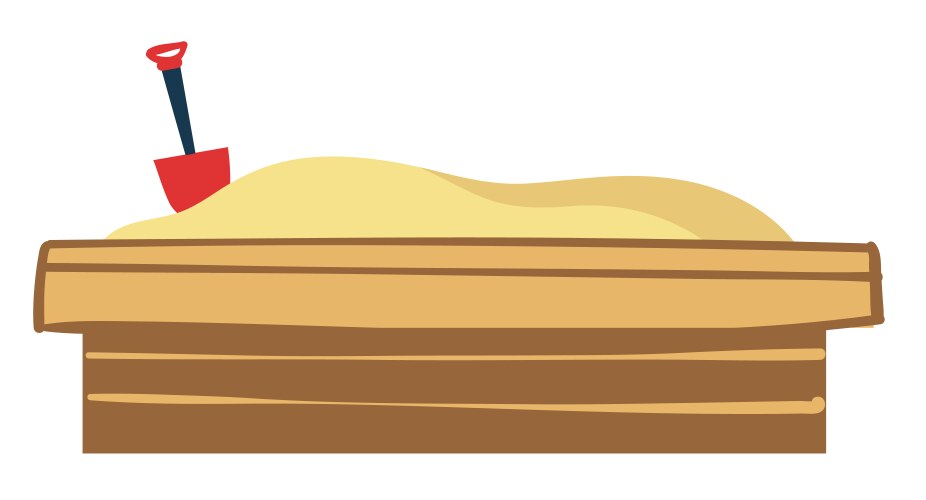 Cartoon children summer outdoor sandbox games Vector Image
