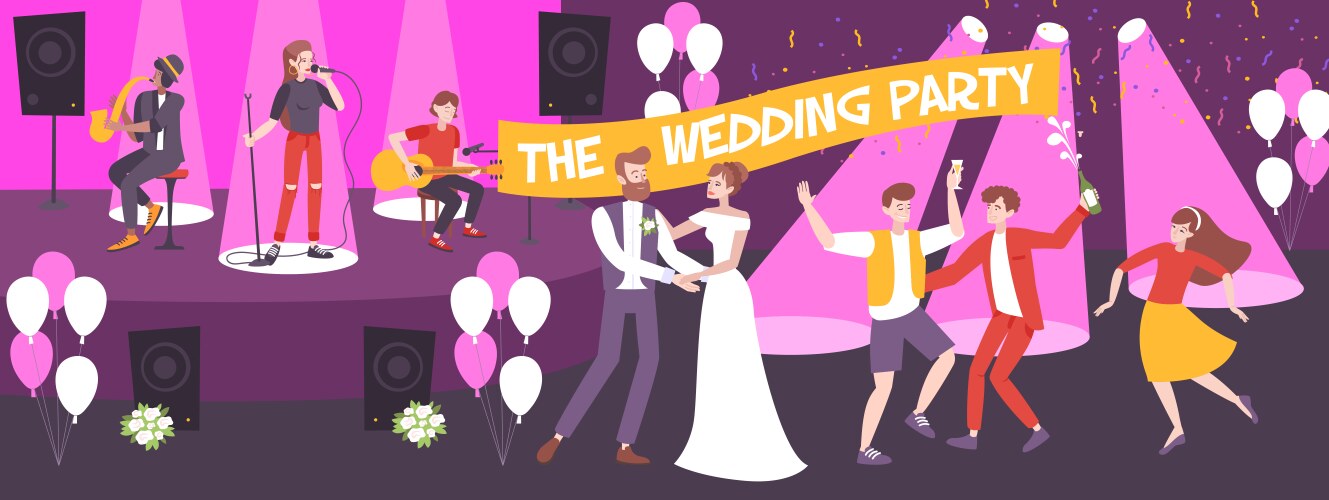 Wedding isometric flowchart Royalty Free Vector Image