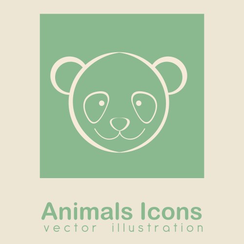 Cute panda face Vector Images & Graphics for Commercial Use | VectorStock