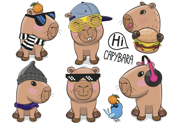 Capybara Vector Images (over 2,200)