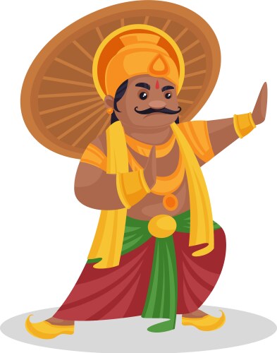 Onam celebration king mahabali Royalty Free Vector Image