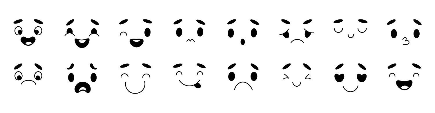 Smiling Face Line Drawing Vector Images (over 18,000)