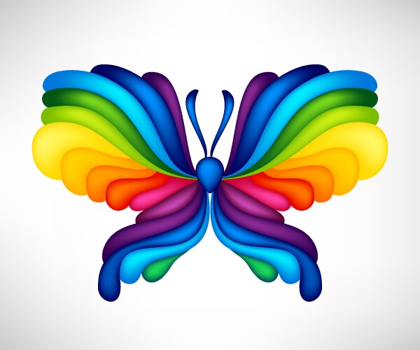Rainbow Butterfly Vector Images (over 4,800)