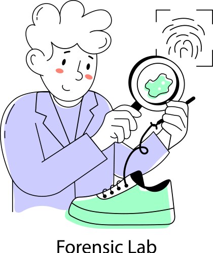 Forensic lab Royalty Free Vector Image - VectorStock