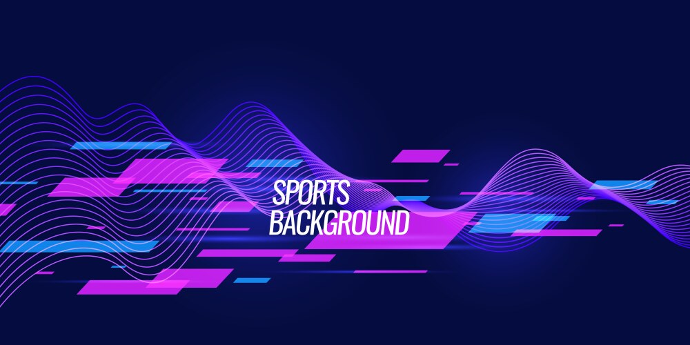 Modern colored poster for sports Royalty Free Vector Image