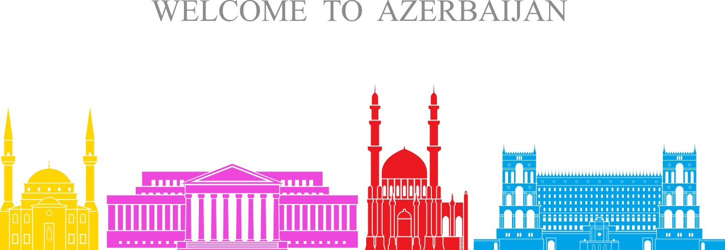 Logo for azerbaijan Royalty Free Vector Image - VectorStock