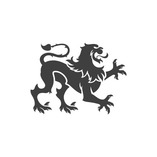 Heraldic leopard lion Royalty Free Vector Image